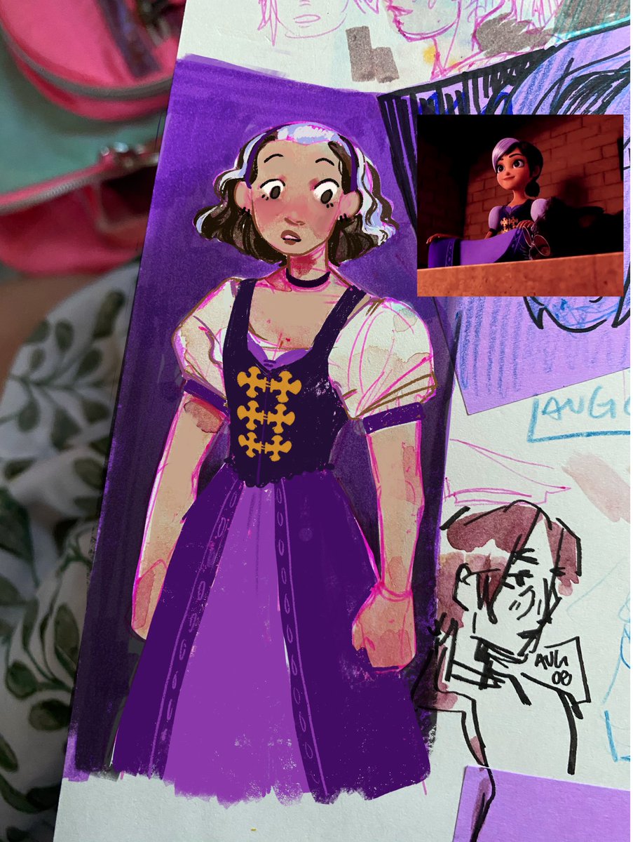 「drew lot of claire before i watched wizards so here :) #Tal」🍊 skye @👼😈の漫画