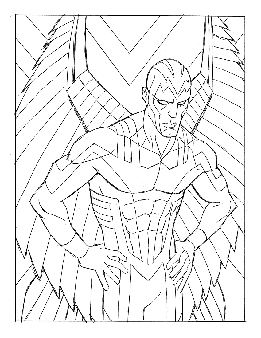 Archangel X Men Drawing