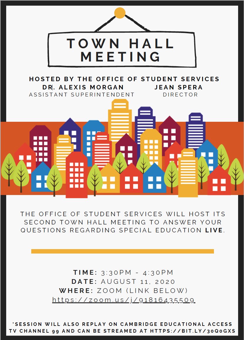 Town Hall Meeting Flyer