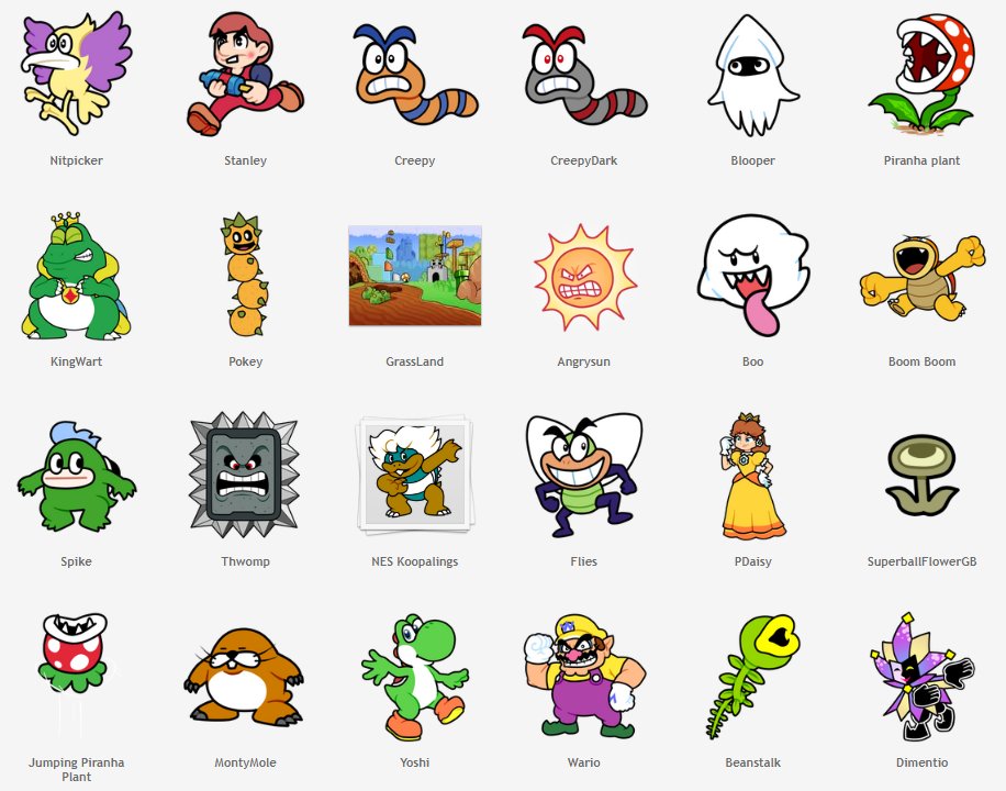 Mario Game Characters Names