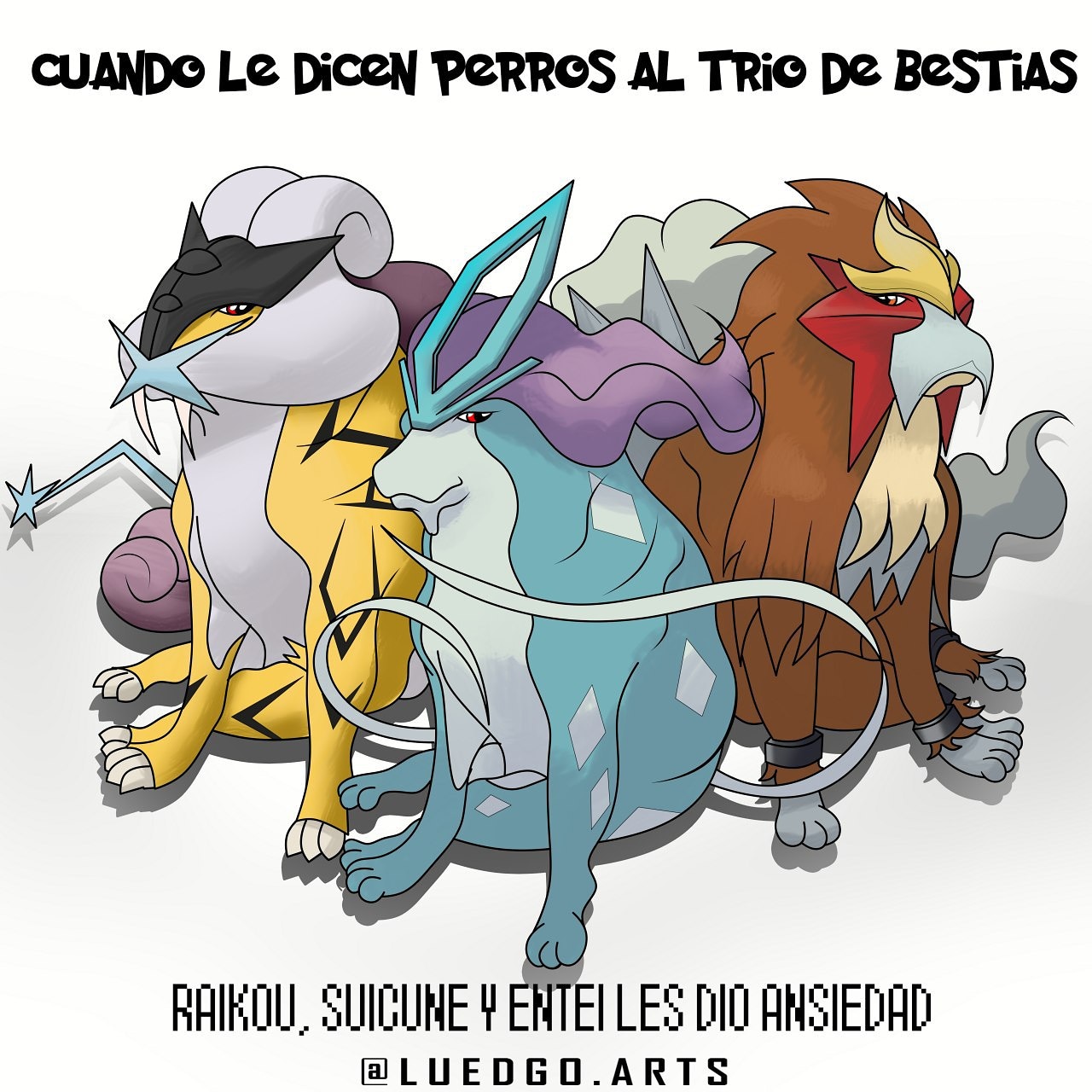 Son Perros Entei Raikou Y Suicune