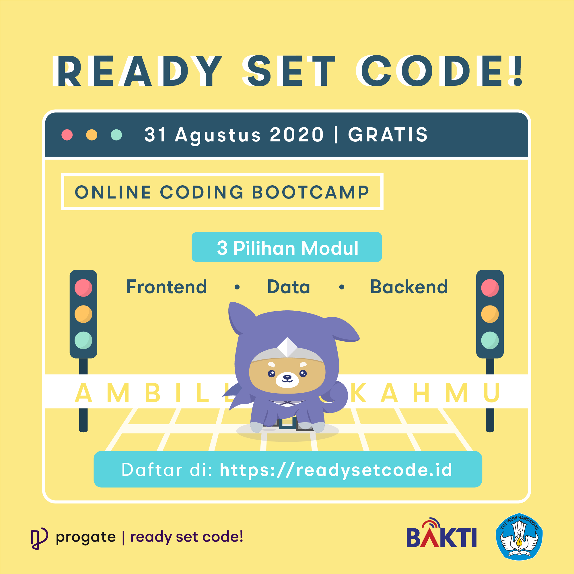 Progate Indonesia on Twitter: "KABAR GEMBIRA! Progate secara meluncurkan program Ready, Set ...