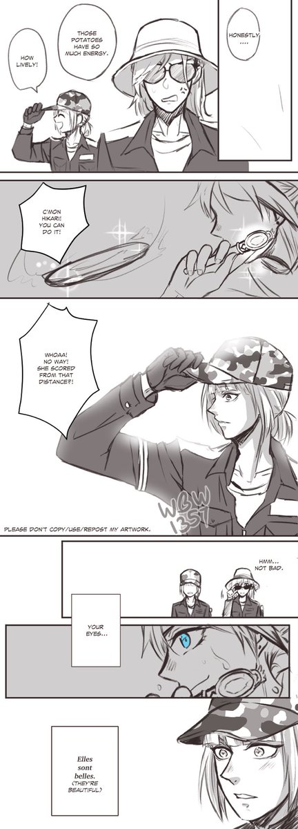 「Ruggie ?and ?Hikari! (1/2) 日本語verはまだ通訳してないから後日pixivにアップwww 」Wingの漫画