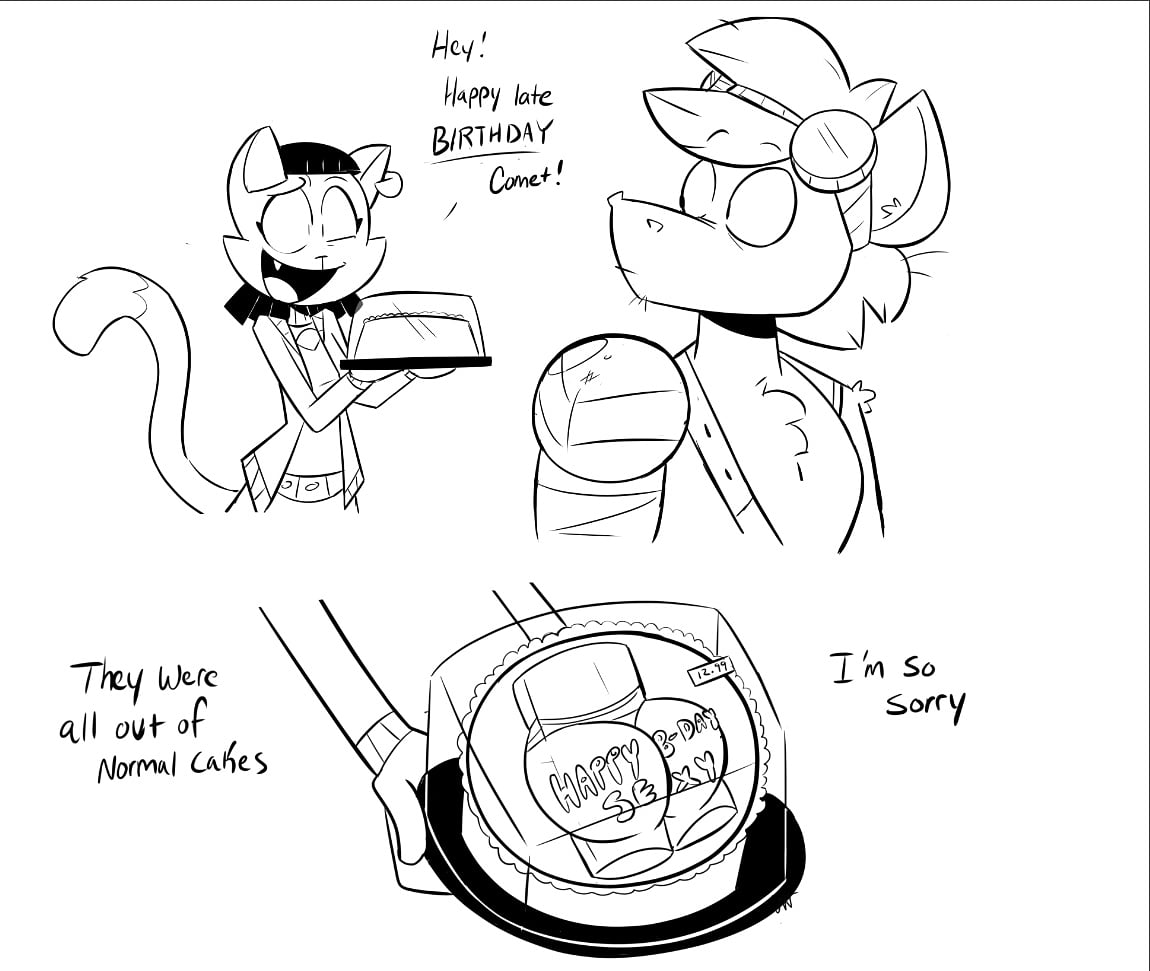 「Sometimes never actually is better than late. Happy birthday」JoshDamnの漫画