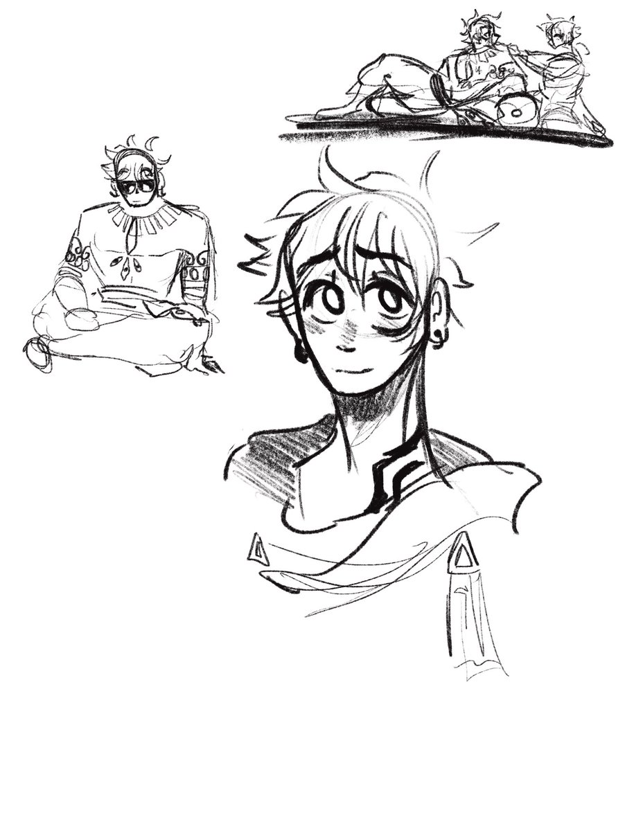 「Sketch dump featuring @CarnivorousKoi oc Sunni! 」velの漫画