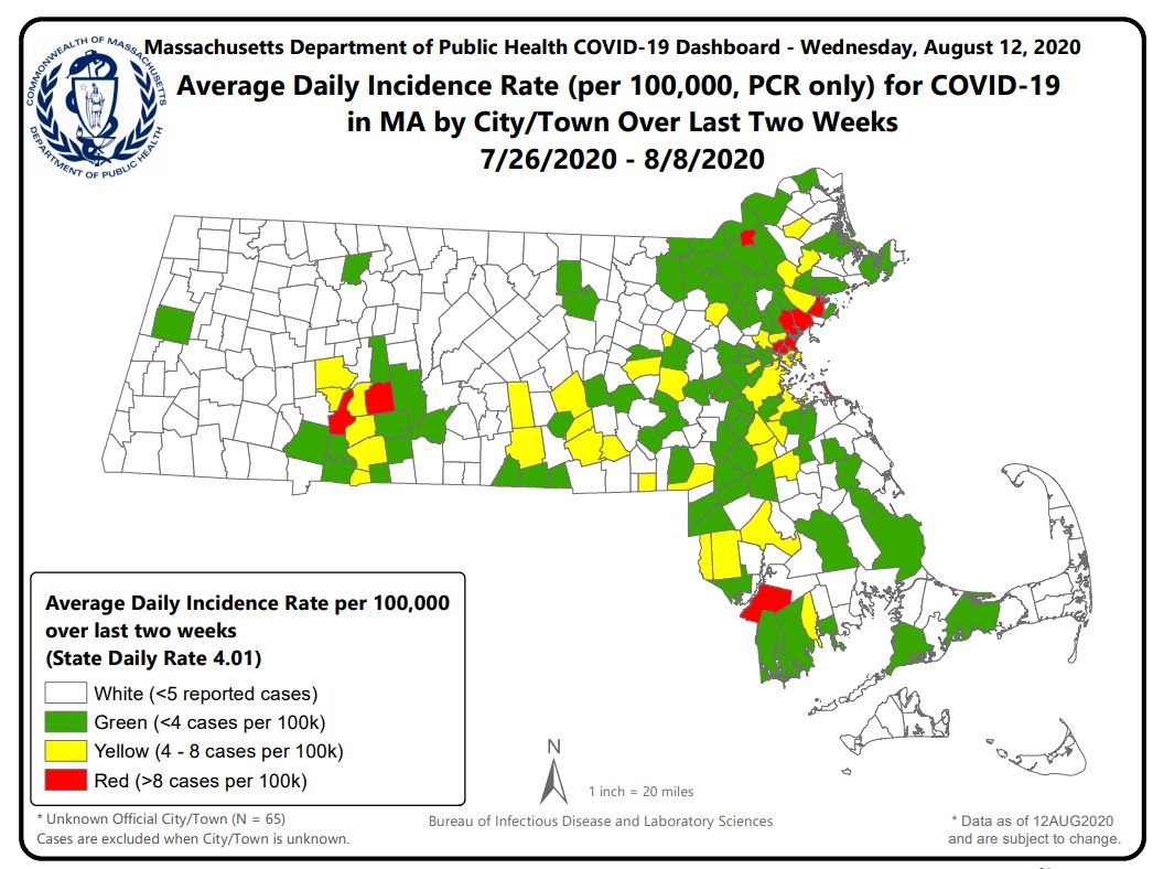 Massachusetts Map With Cities And Towns On It