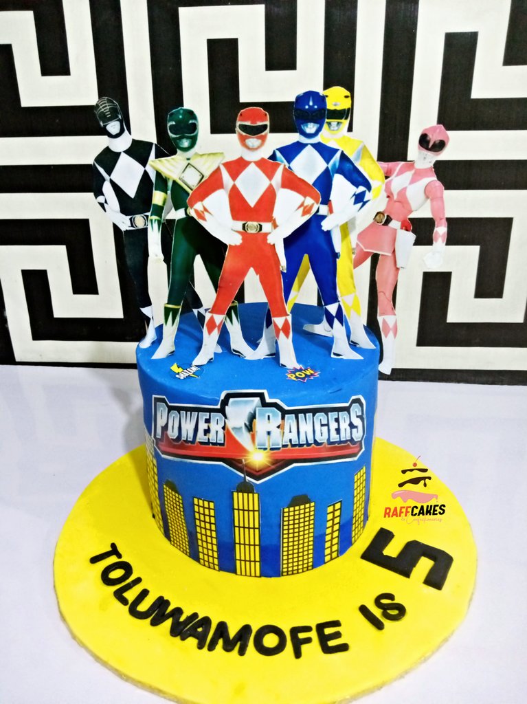 Blue Power Ranger Megaforce Cake