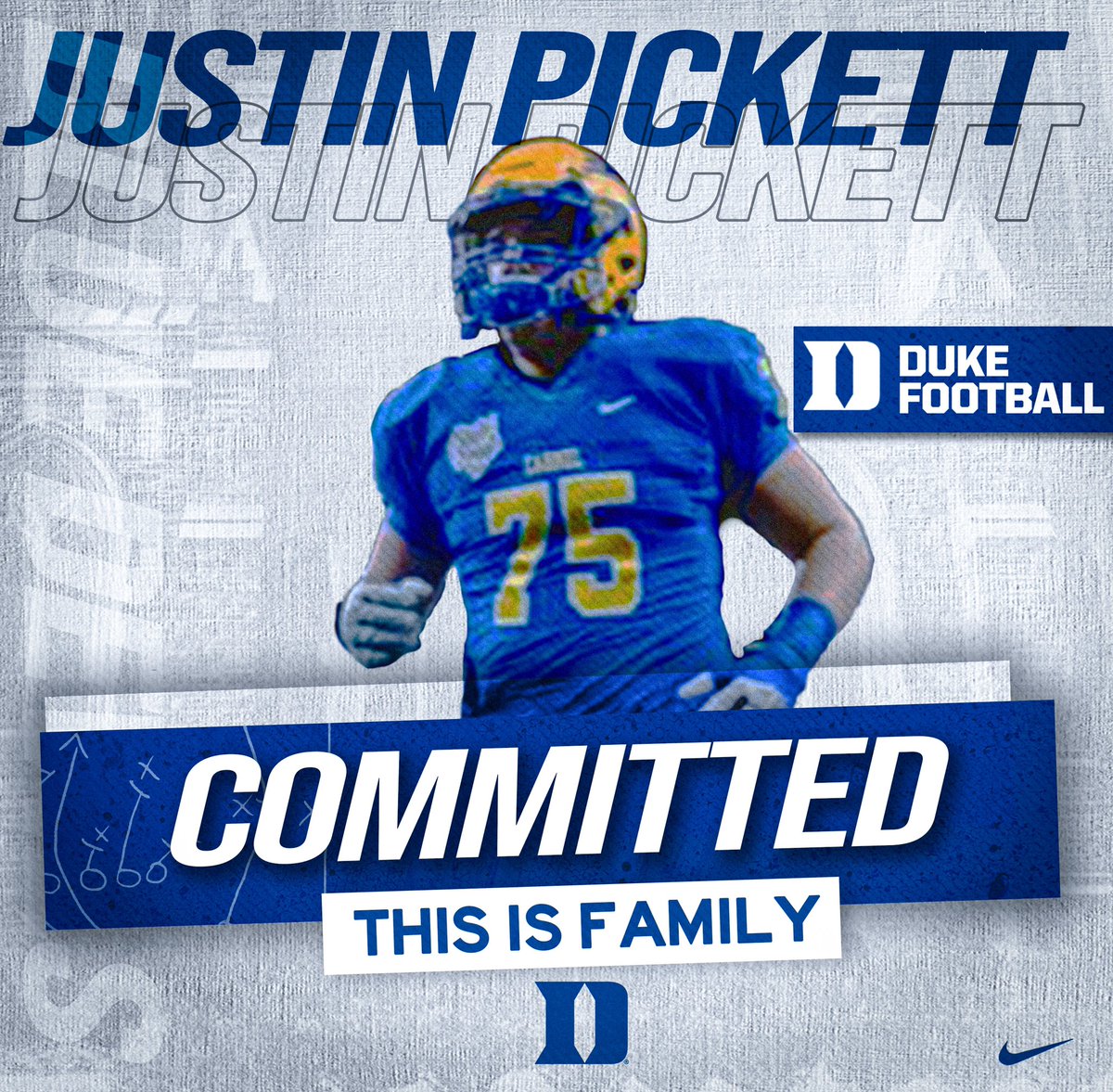 2021 3* OG Justin Pickett commits to Duke : r/CFB