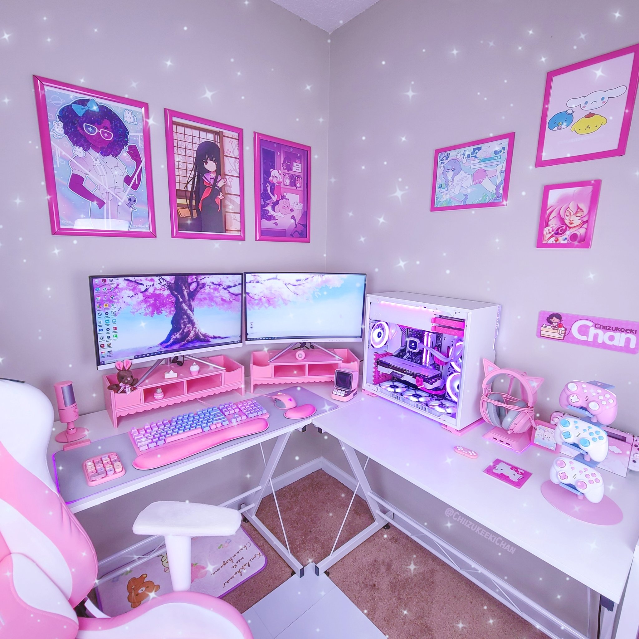 Monitor stand pink store