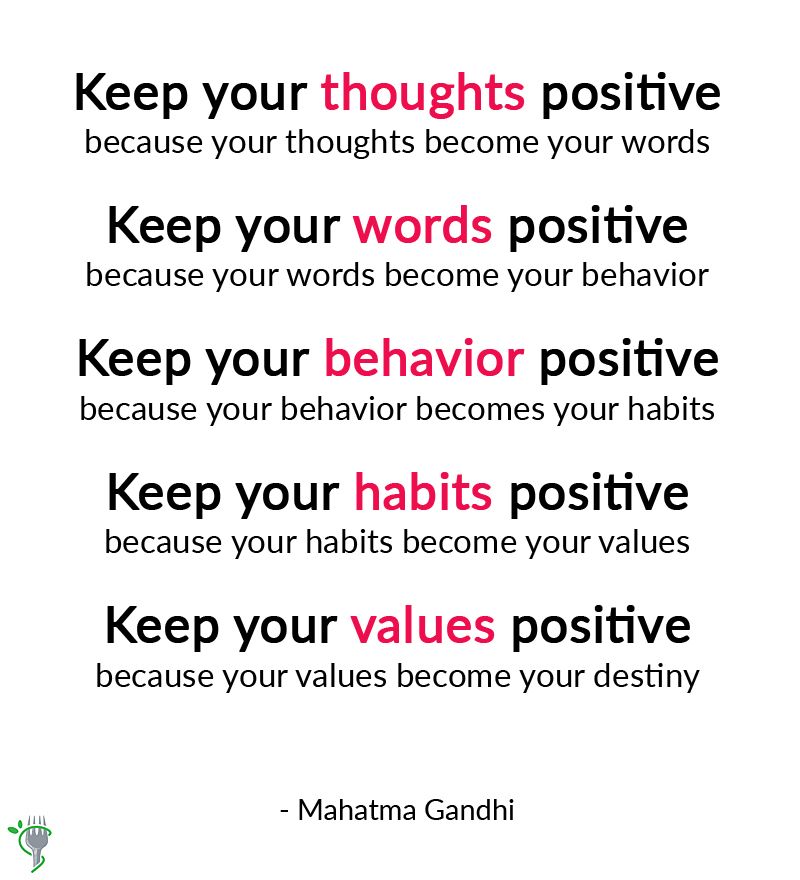 Keep Your Positive Words