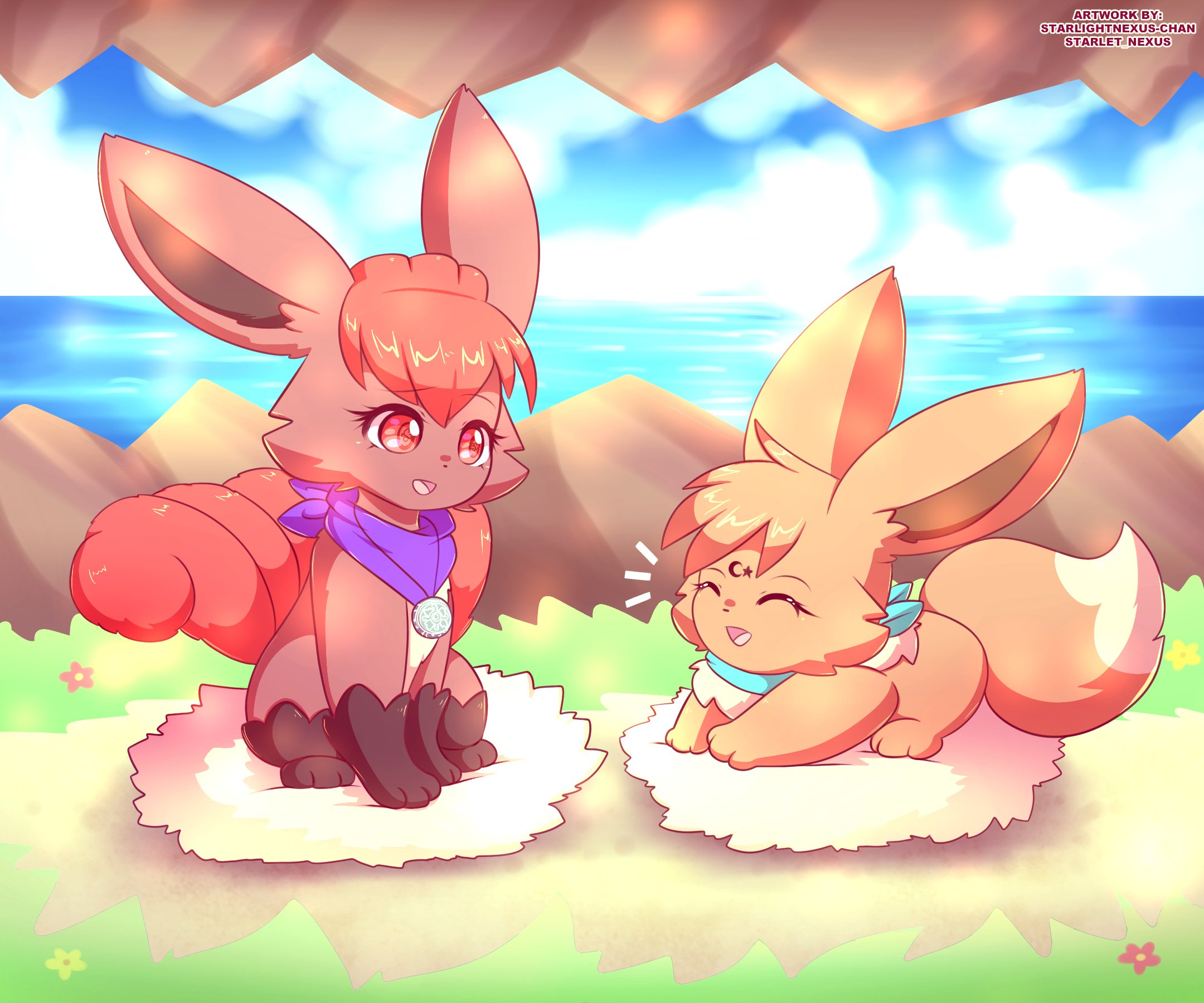 Eevee And Vulpix