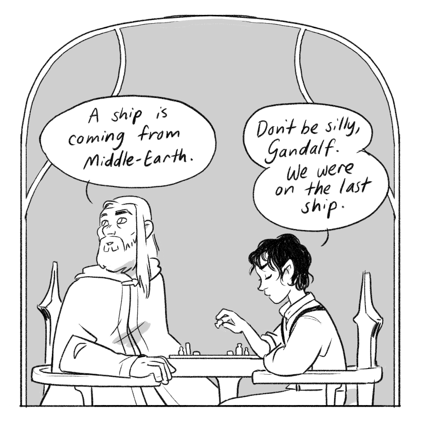 Thread by @hobbitgay: wanted to repost the Sam Frodo epilogue comic I ...