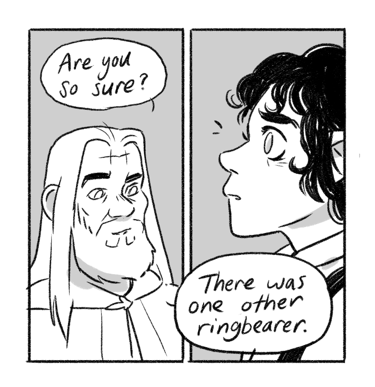 Thread by @hobbitgay: wanted to repost the Sam Frodo epilogue comic I ...