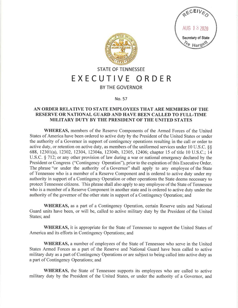 Presidential Executive Order Ethics Pledge Military