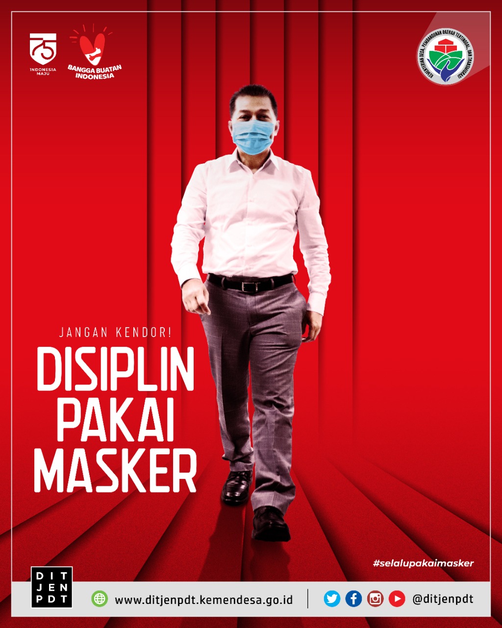 Ditjen PPDT on Twitter: "JANGAN KENDOR! DISIPLIN PAKAI #SelaluPakaiMasker https://t.co ...