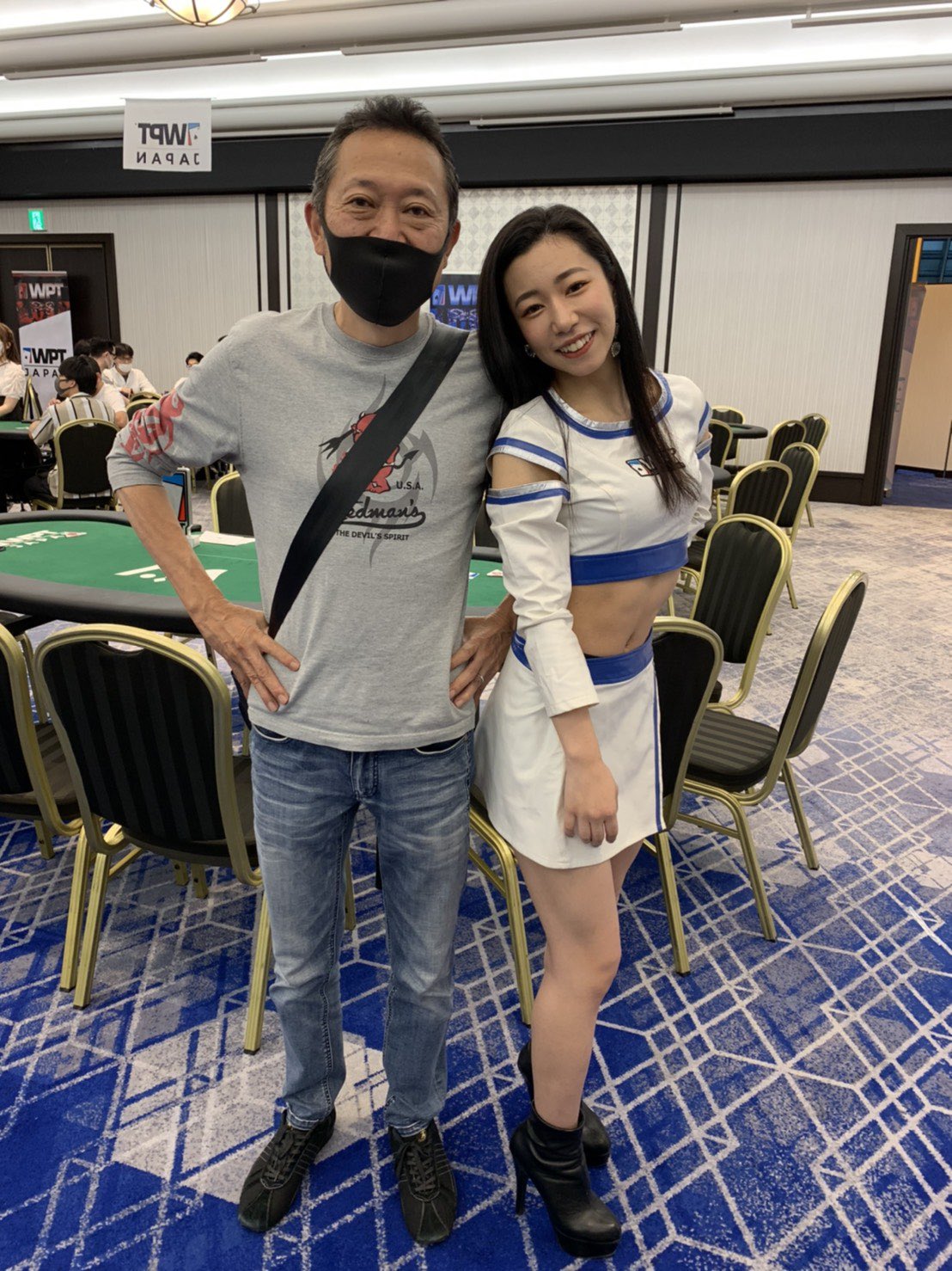 ROPPONGI_BACKDOOR on Twitter: "本日、目黒は雅叙園で行われているWPT JAPANのDAY1Bに バックドアのディーラーのモカがコンパニオンとして参加しております ...