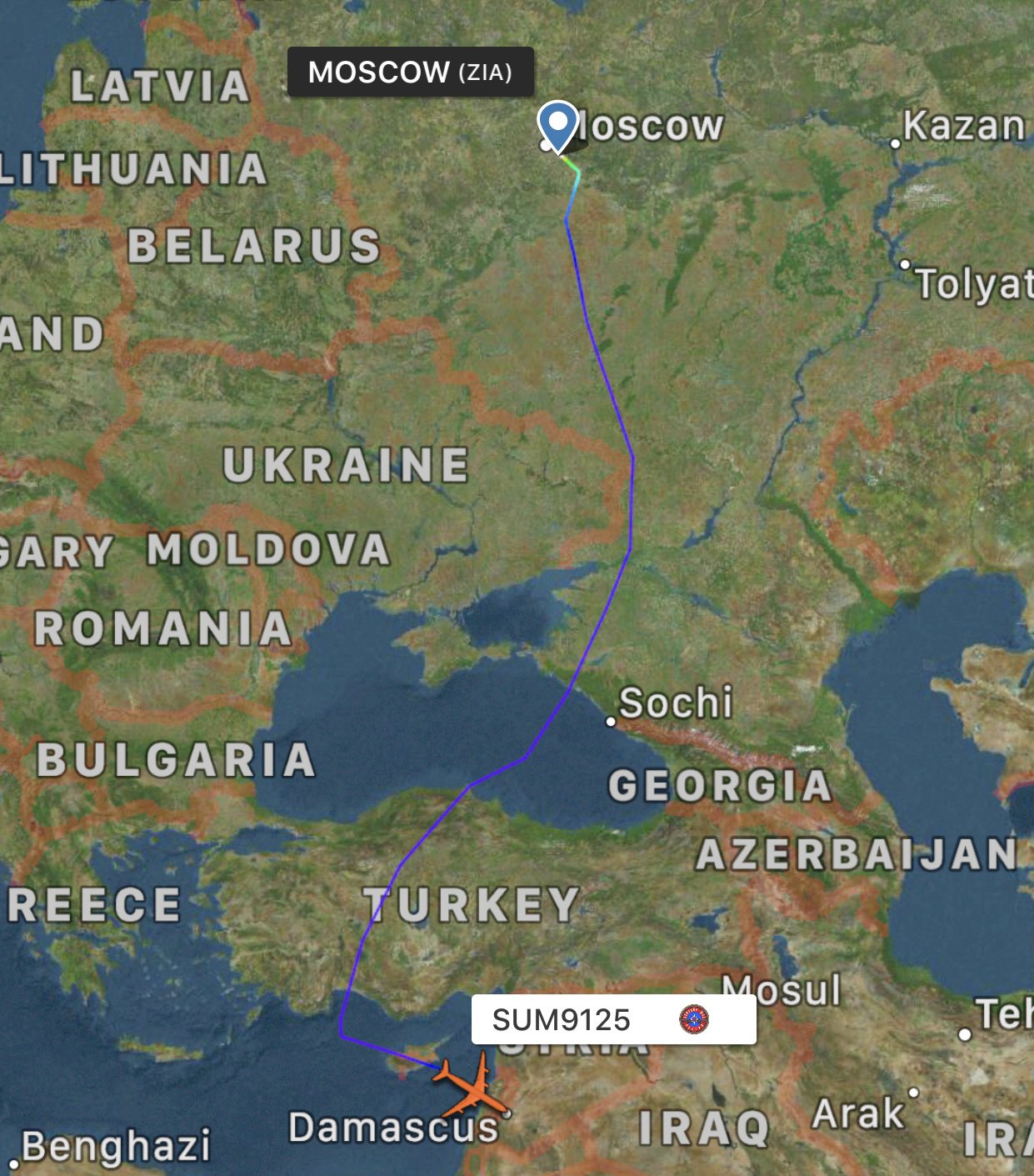 Yörük Işık On Twitter Russian Aid Plane Landing To Lebanon Mchs