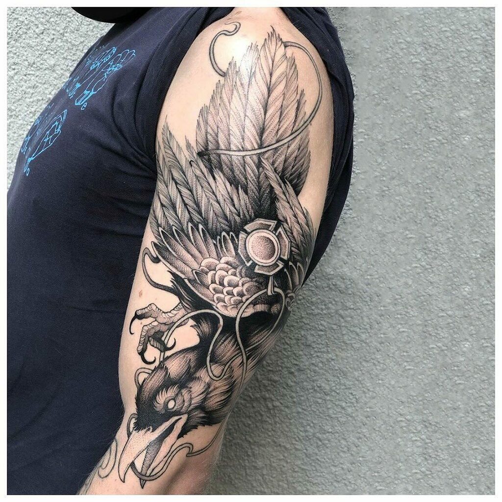 Hawk Arm Tattoo