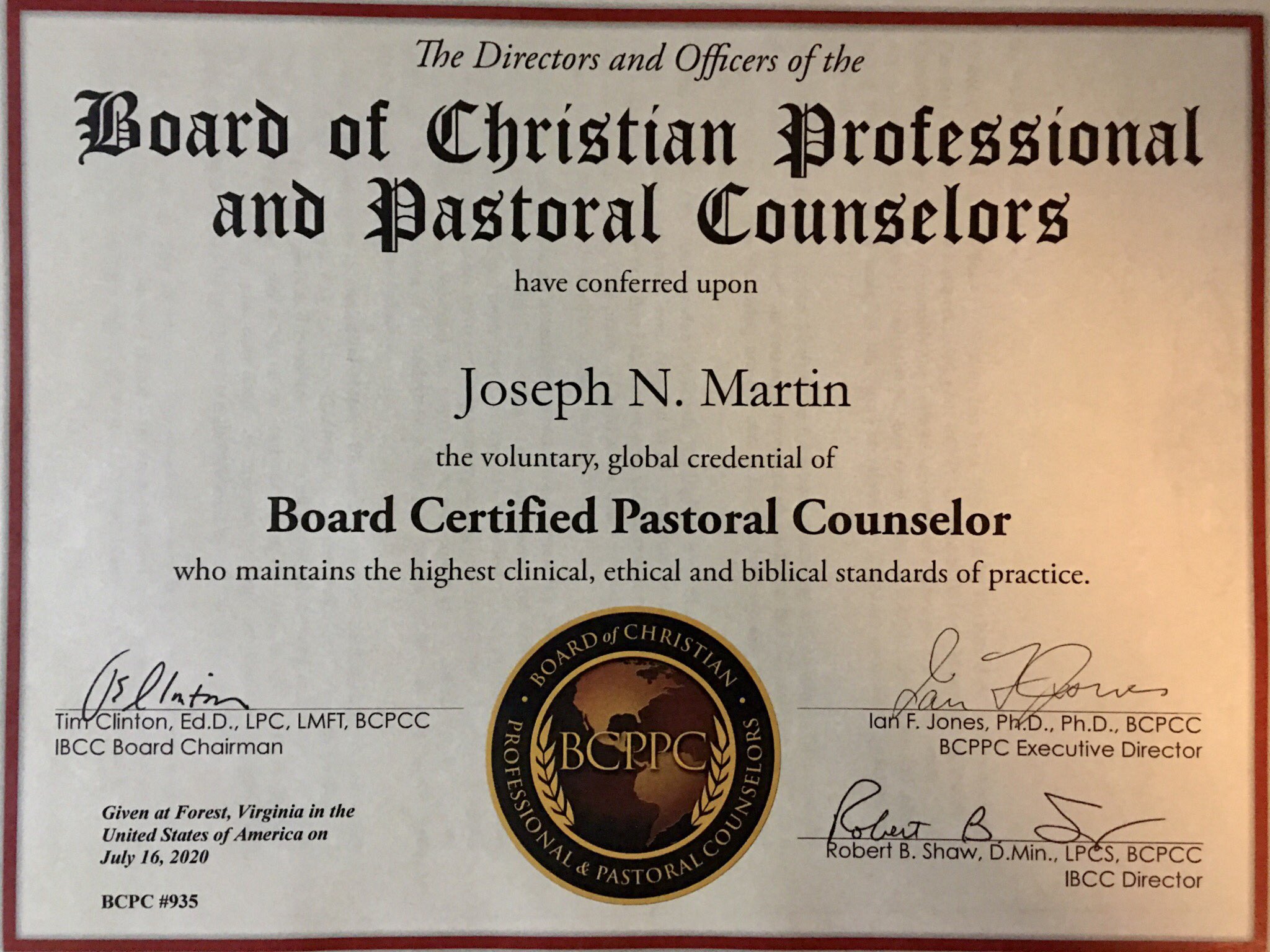 Christian Counseling Certificates Advanced Degree | Association Of