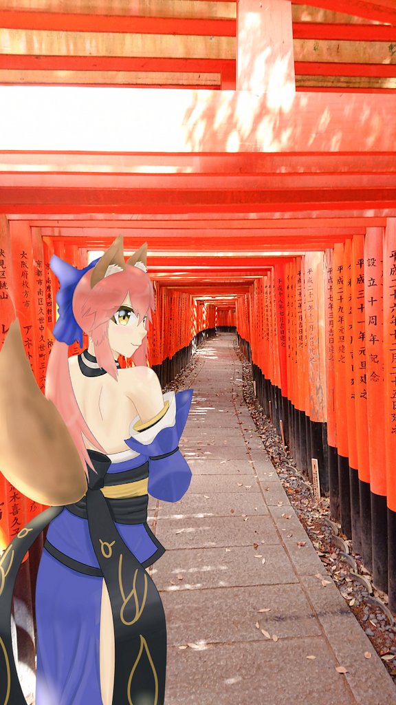 FGO「#FGO #FGO5周年#FGOイラスト 伏見稲荷/玉藻 」|🐊🌳(クロコアーバ)@4月から投稿頻度落ちます@承認欲求モンスターのイラスト