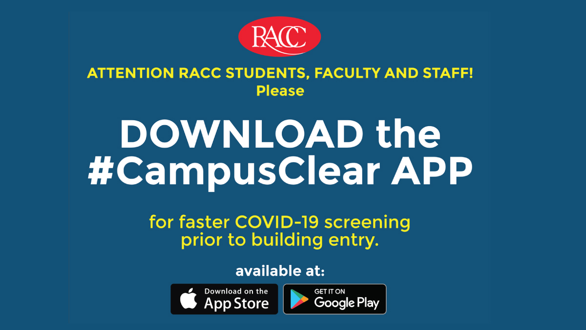 Reading Area Community College on Twitter: "RACC is getting back to campus with #CampusClear-a ...