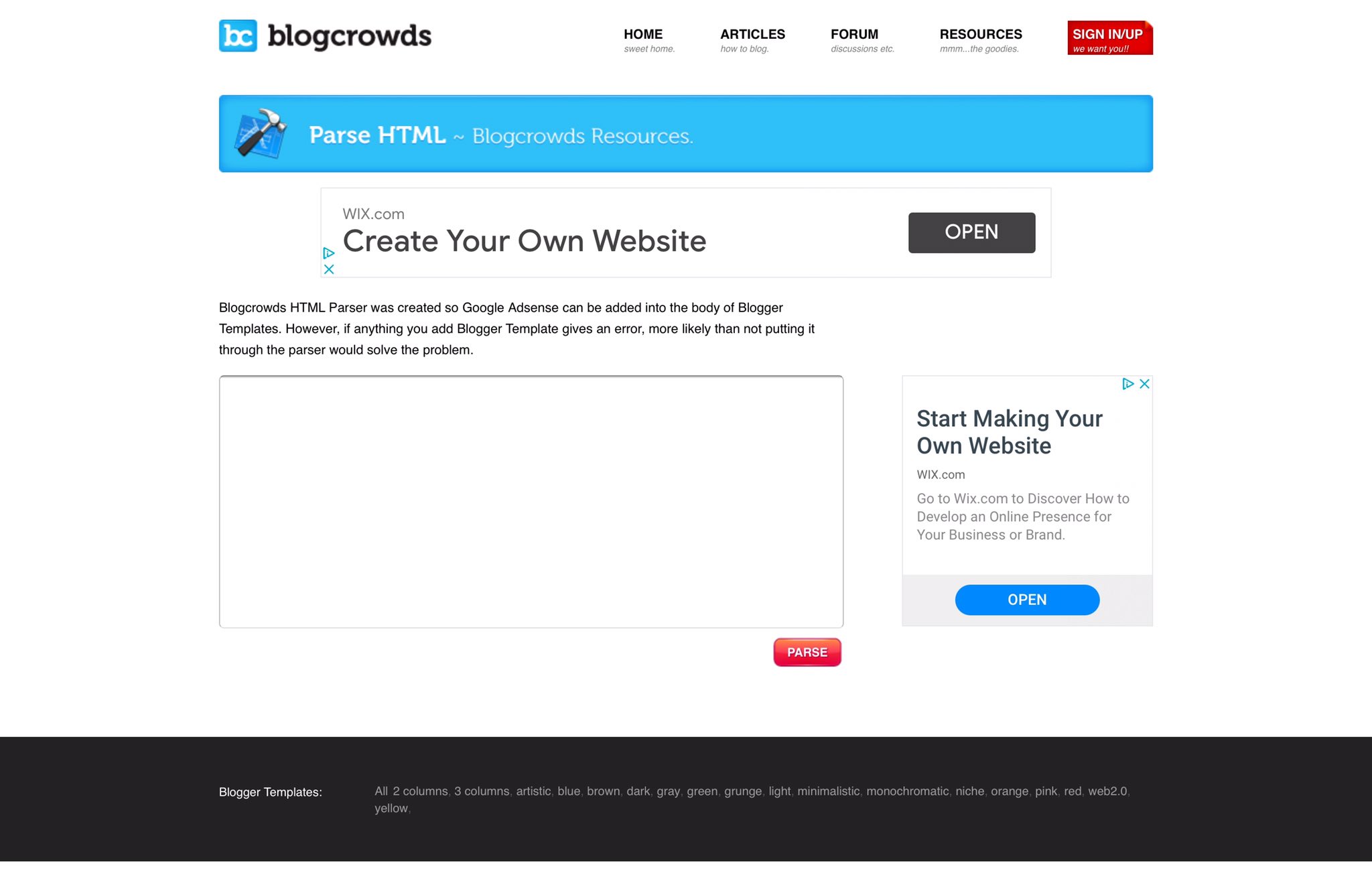 Come parsare il codice HTML con un tool online GRATIS