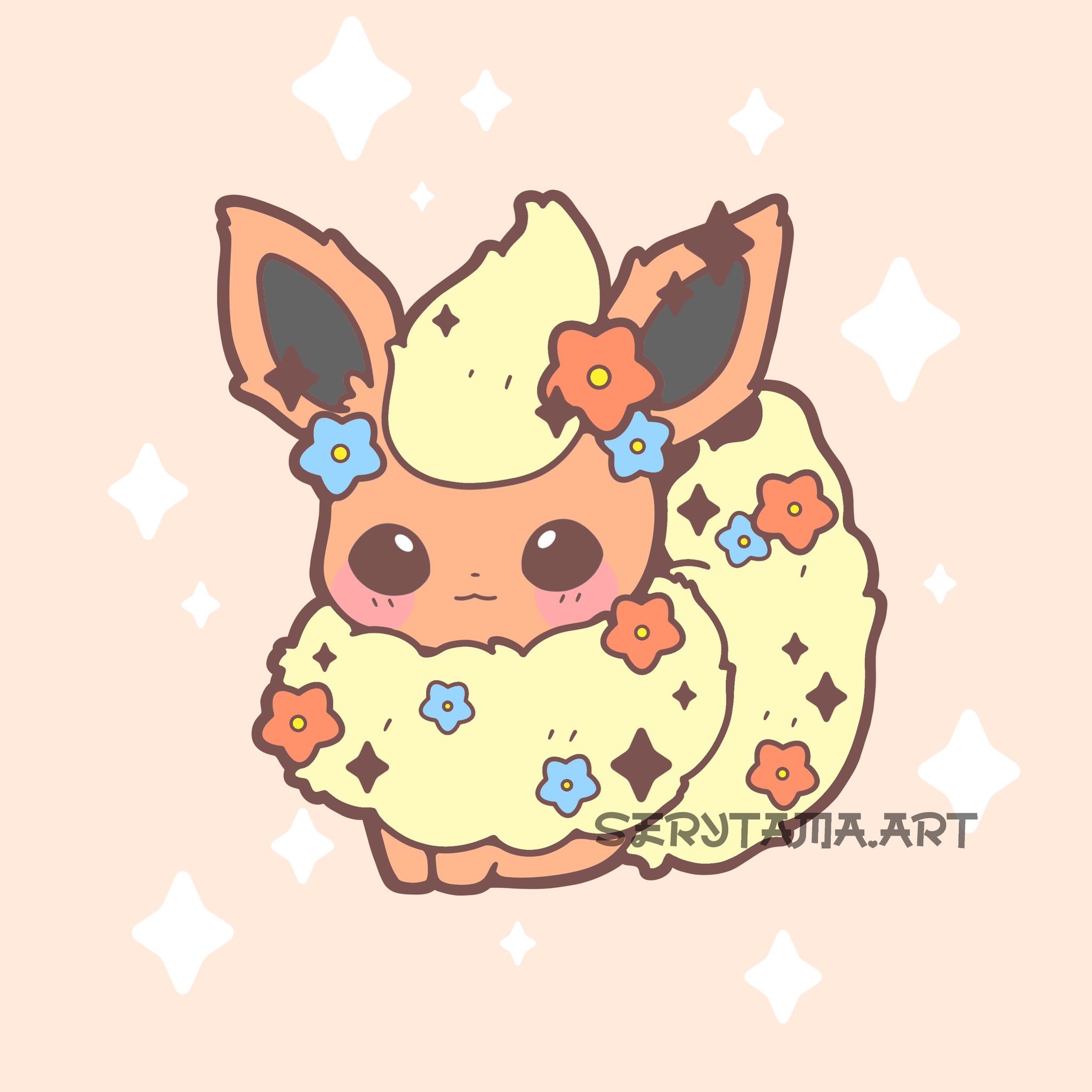 Anime Cute Pokemon Flareon
