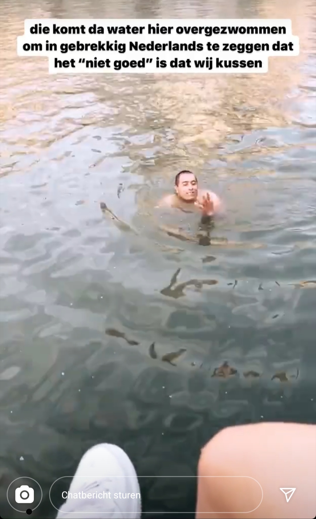 Sam van Rooy 🖤💛 on Twitter: "Bericht van lesbische vriendin: 'Eerst kwam hij overgezwommen om te ...