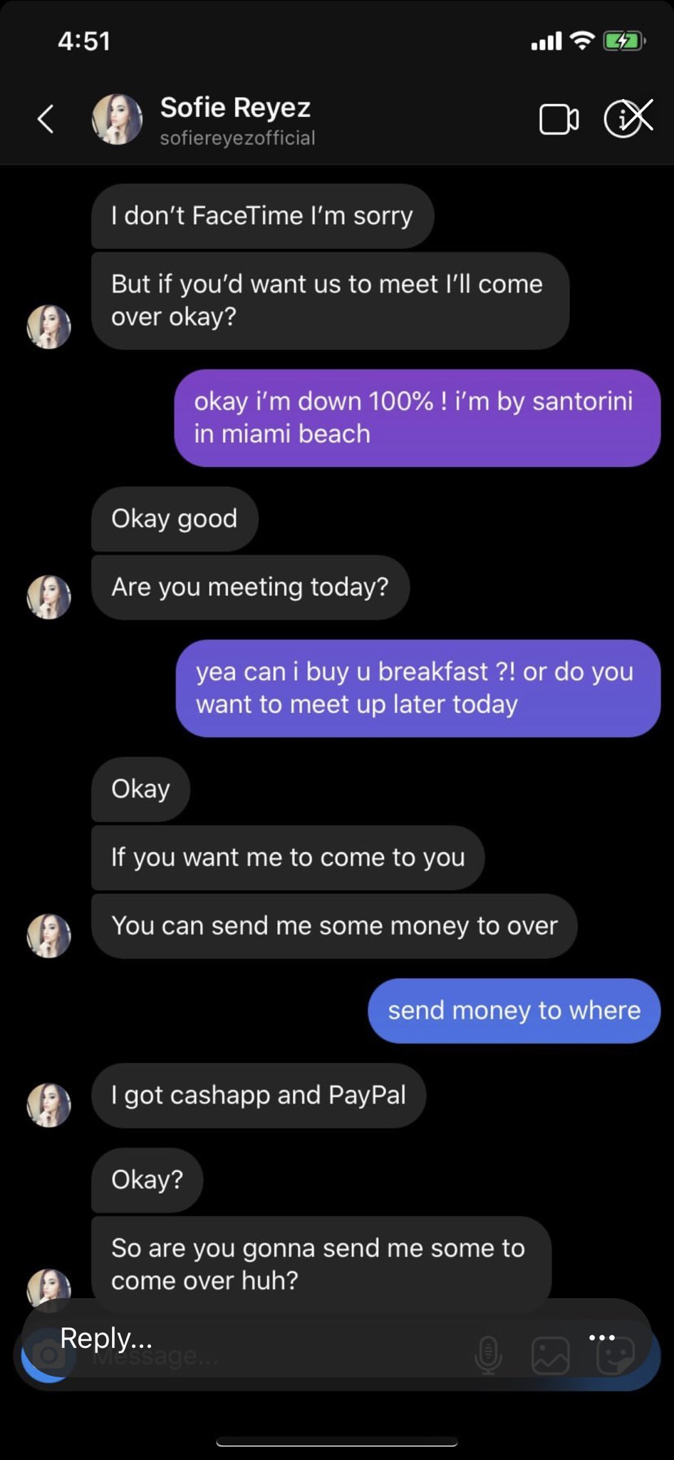 TW Pornstars - Sofie Reyez. Twitter. @sofiereyezofficial is a fake page and stealing money from ...