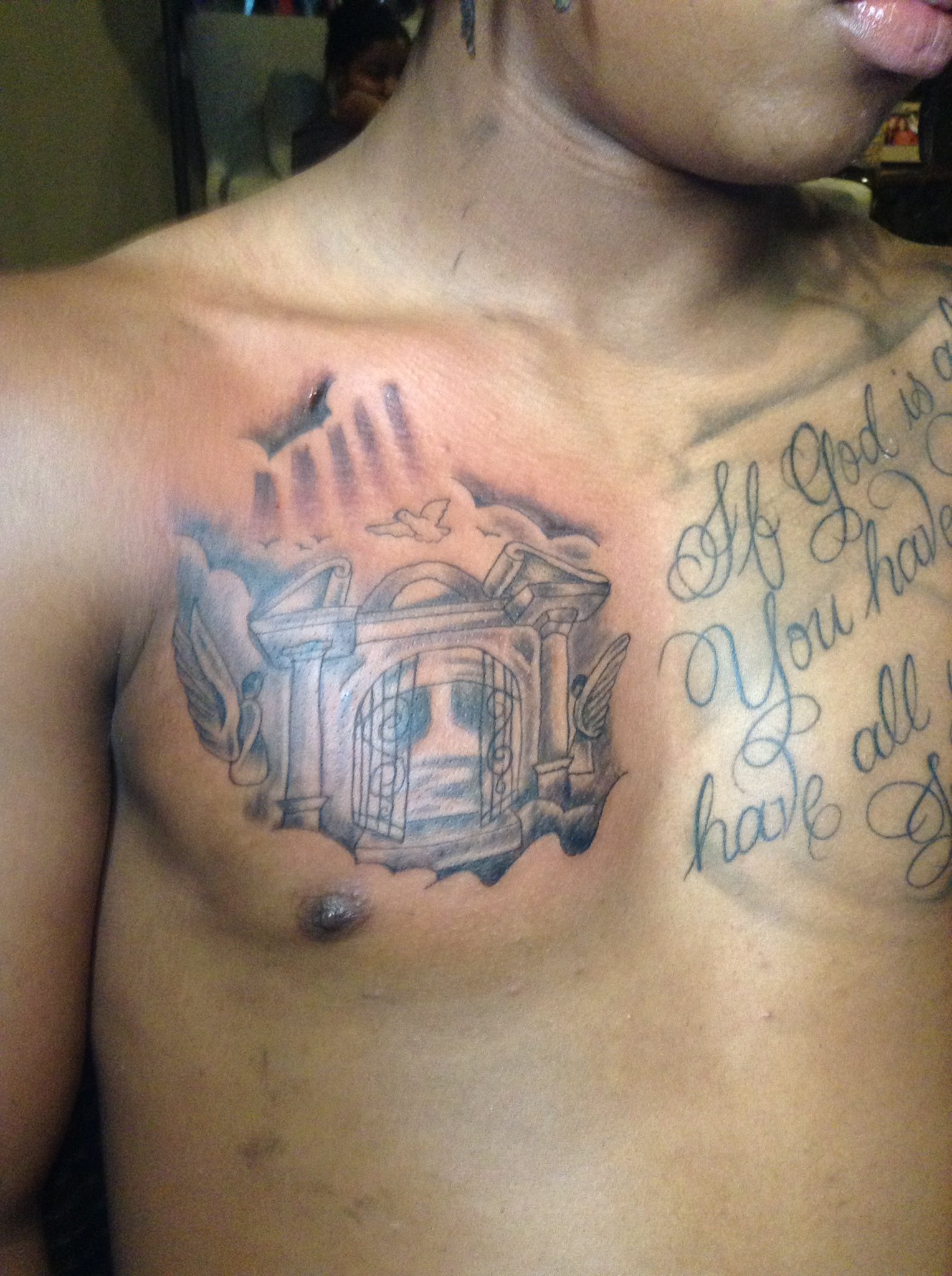 Chest Tattoos Heaven 2 Photos Of Heaven Tattoo In Kottivakkam, Chennai