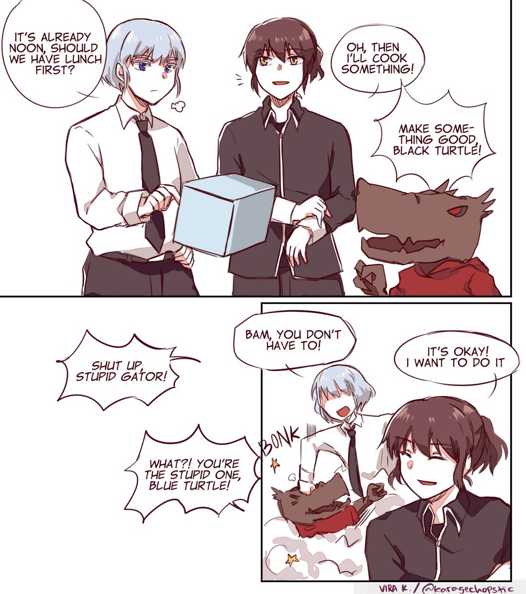 「excuse me i just want to draw bam cooking ⚠️season 3 content」vira🌰の漫画