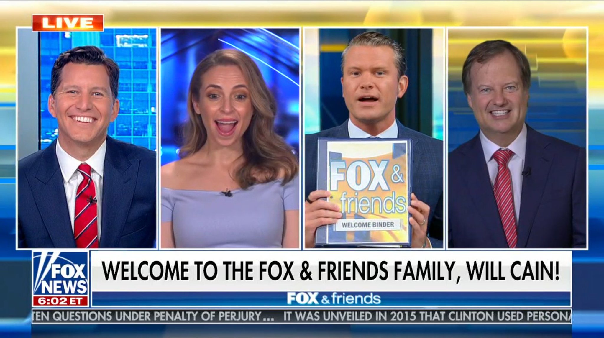 Bad Fox Graphics on Twitter: "Saturday 6:02A ET @foxandfriends Weekend host @PeteHegseth ...