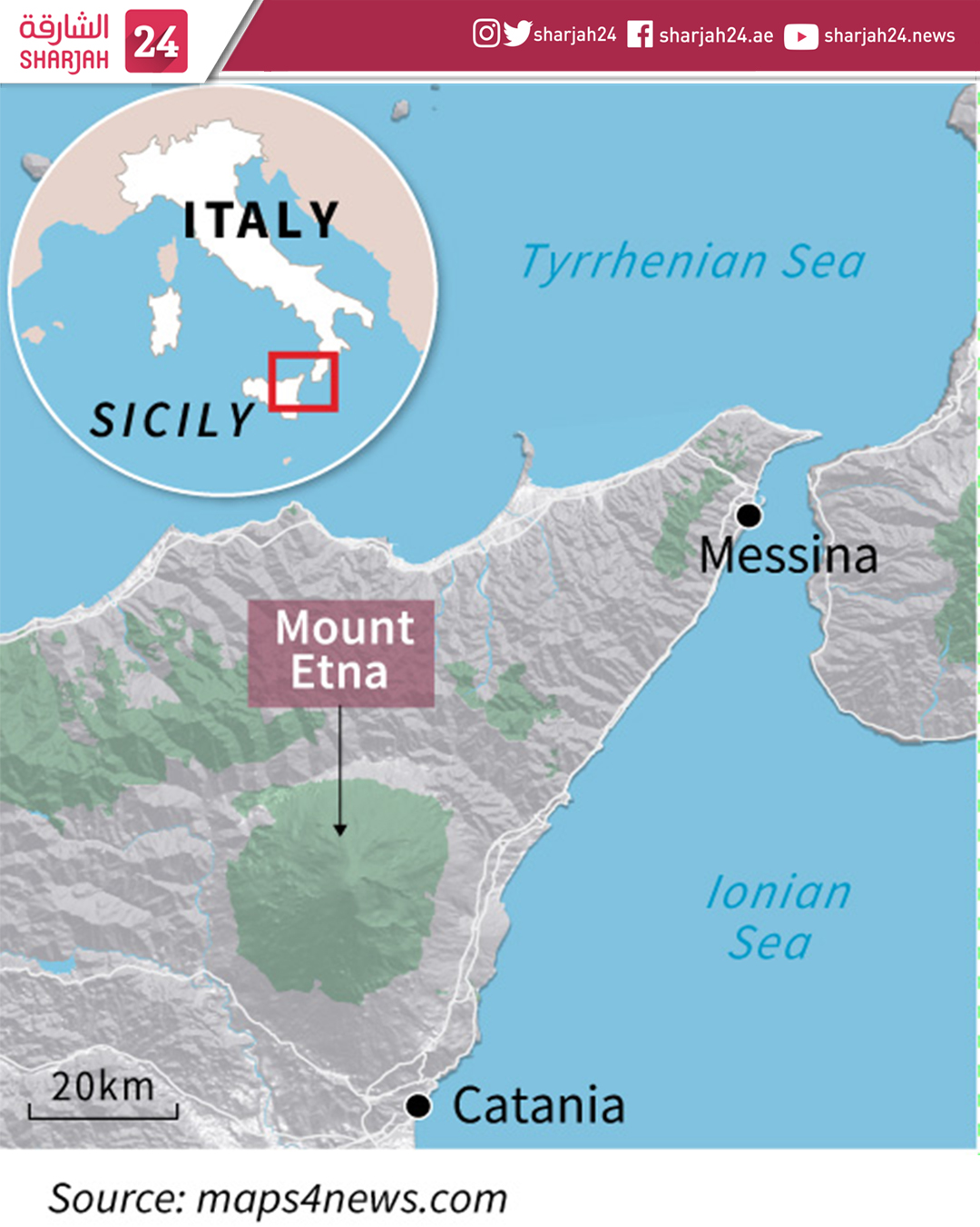 Mount Etna Map