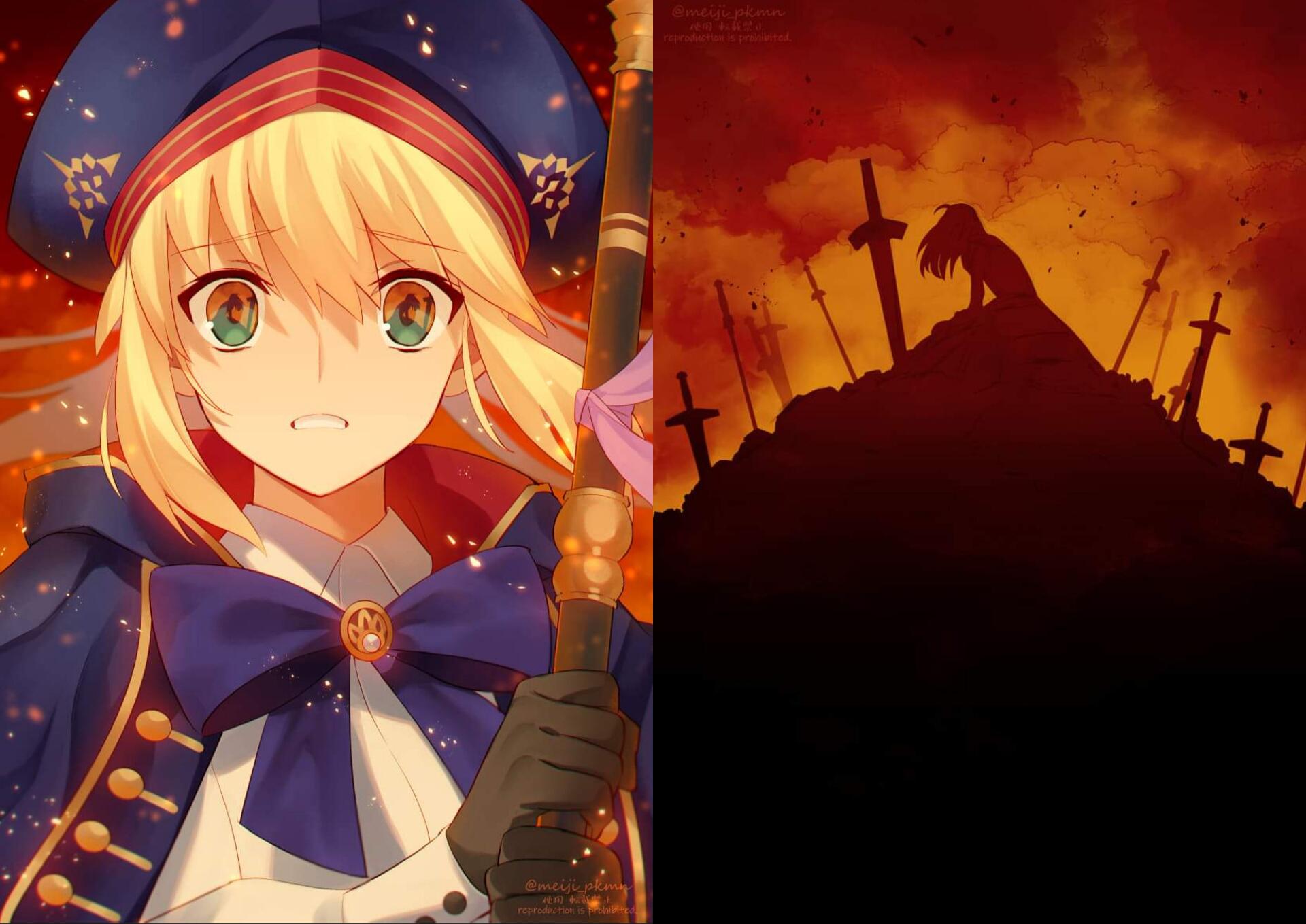 r/grandorder on Twitter: "another ending: Artoria gazing at Artoria ...