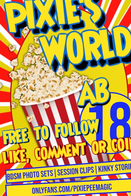 P̷I̷X̷I̷E̷ P̷E̷E̷ M̷A̷G̷I̷C̷ on Twitter: "Get the popcorn ready, kinksters. Pixie Pee’s Magical ...