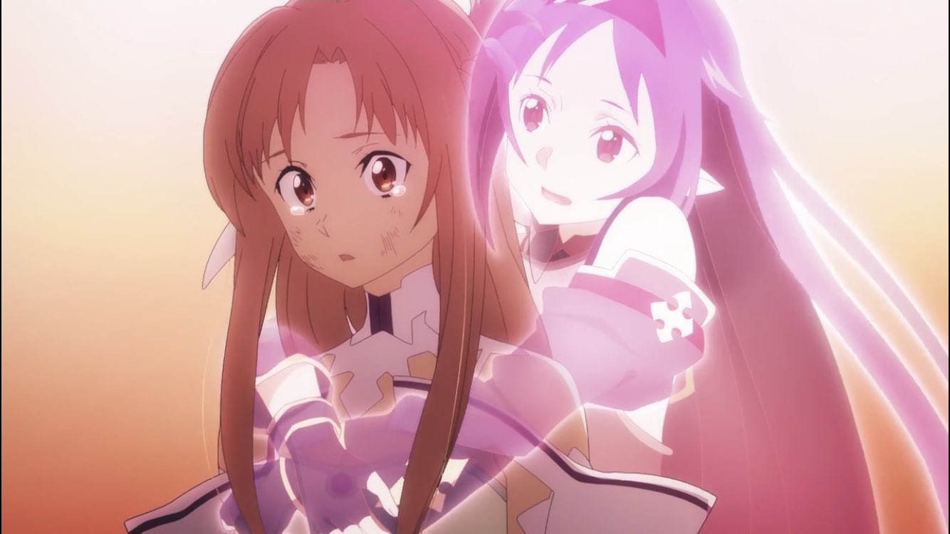 ゆき on Twitter: "SAO アリシゼーション WoU 18話の感想。1 アスナちゃんがピンチになってユウキちゃんがたすけにきました(*'ω'*) 一緒にマザーズロザリオをしてたけど ...