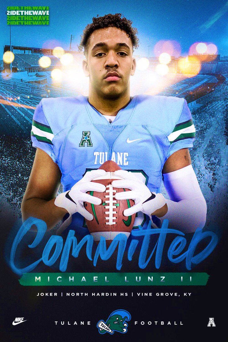 2021 3* LB Michael Lunz commits to Tulane : r/CFB