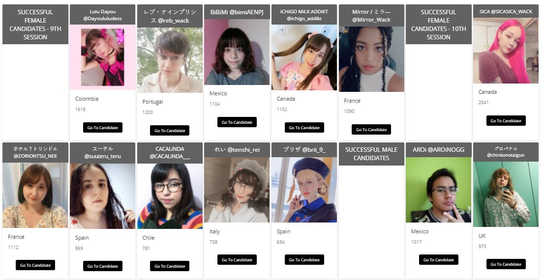 J-Pop Project News on Twitter: "Another 6 female overseas applicants passed the "Project WACK ...