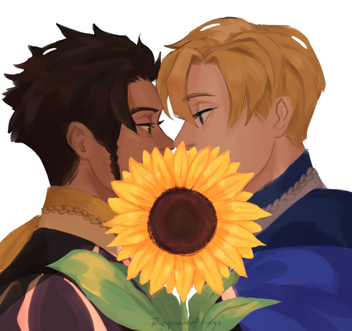 「#dimiclaude day 3: flower for #dimiclaud」|king @ in another lifeのイラスト