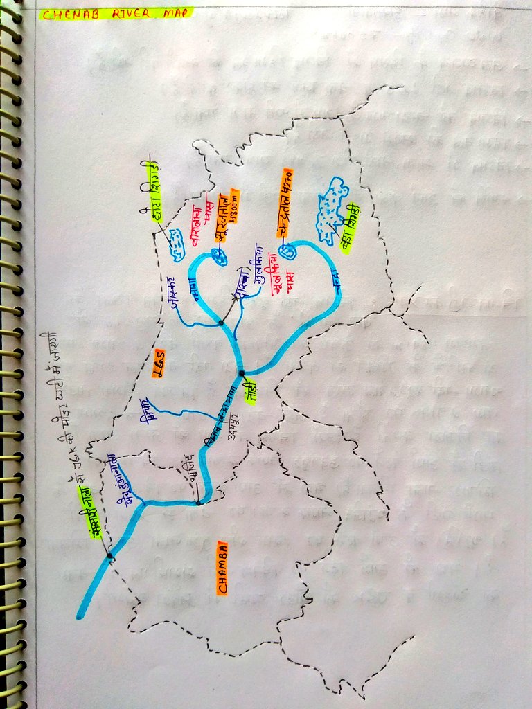 Chenab River Map