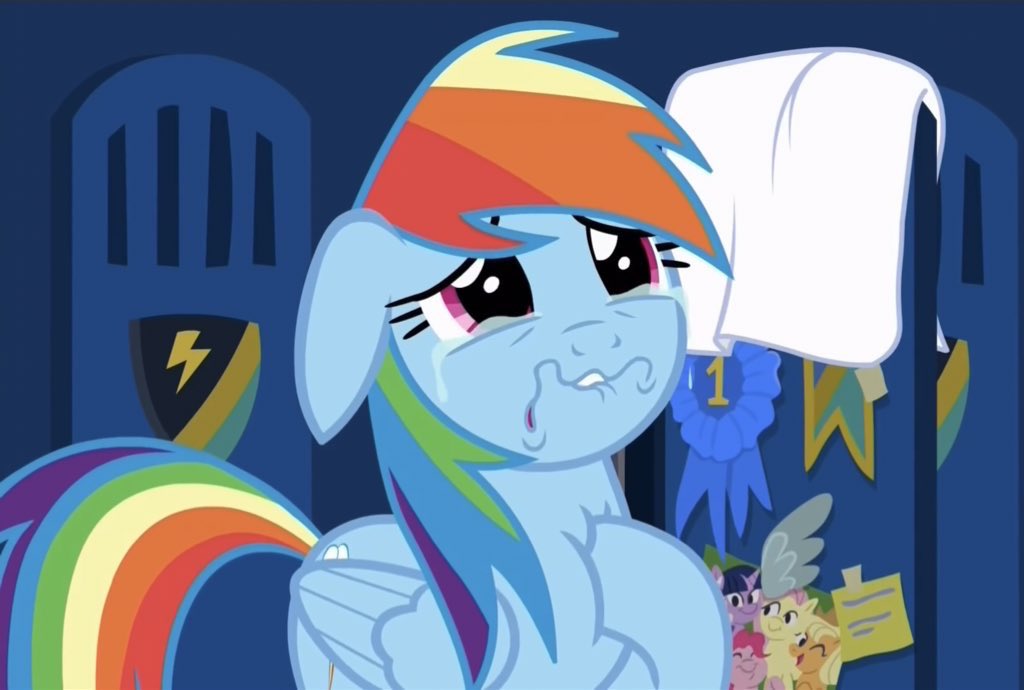 Mlp Rainbow Dash Crying
