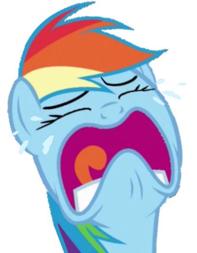 Rainbow Dash Screaming