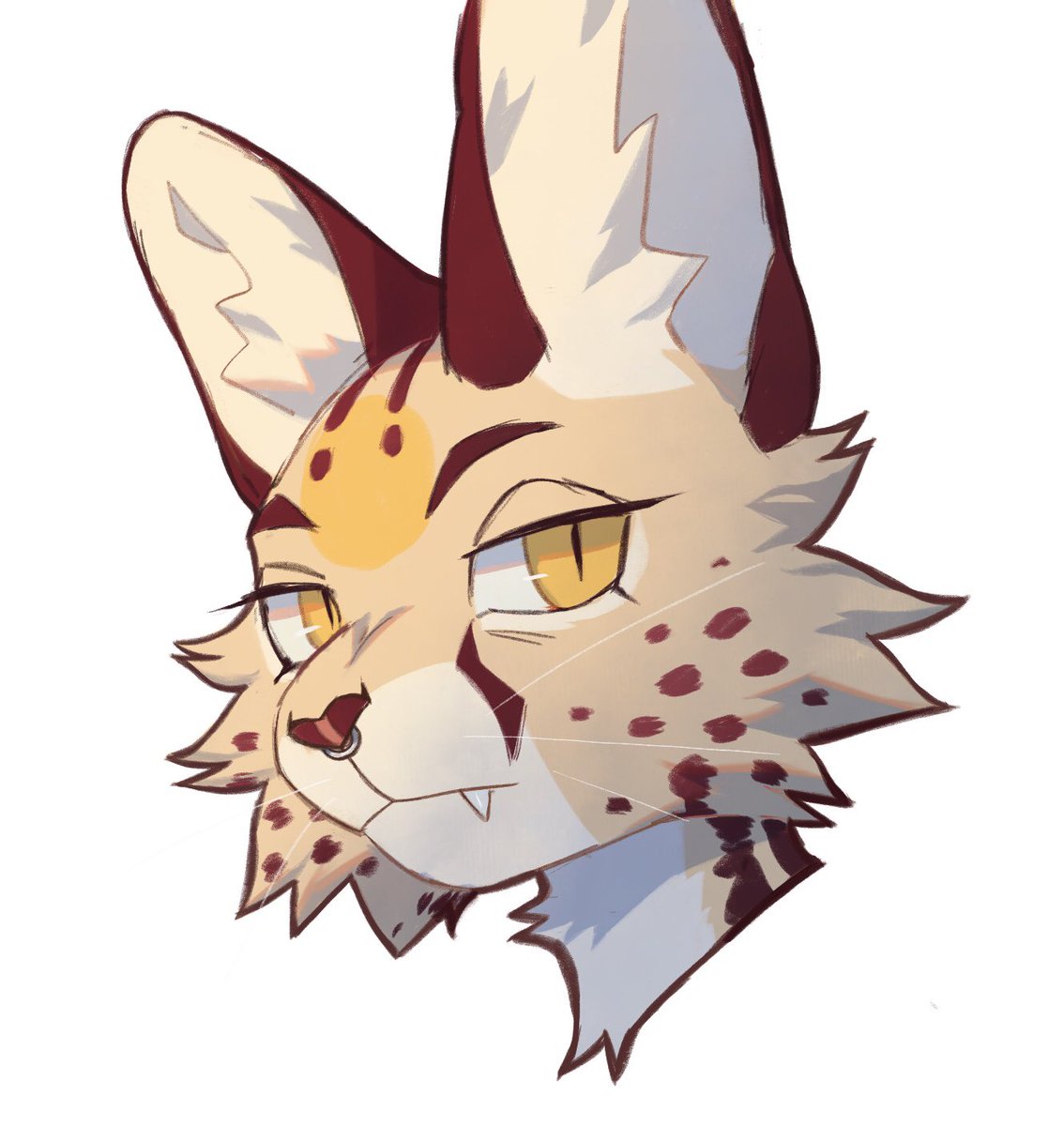 「pensively looking right 」|LEXRAY MODE 🍳のイラスト