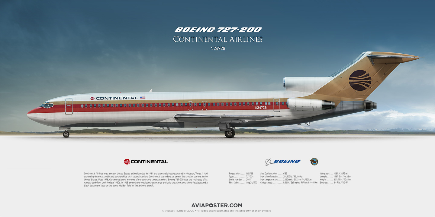 Continental Airlines 727