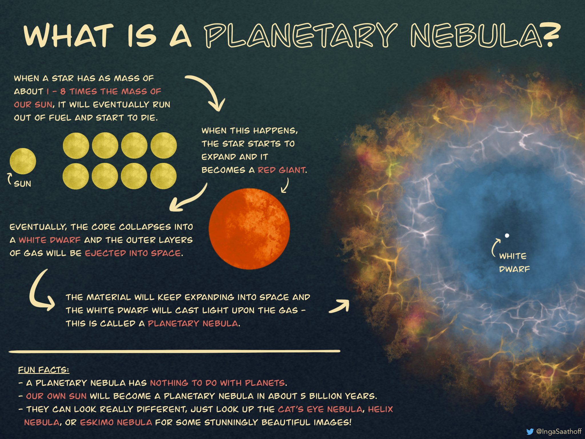 Planetary Nebula White Dwarf Sun