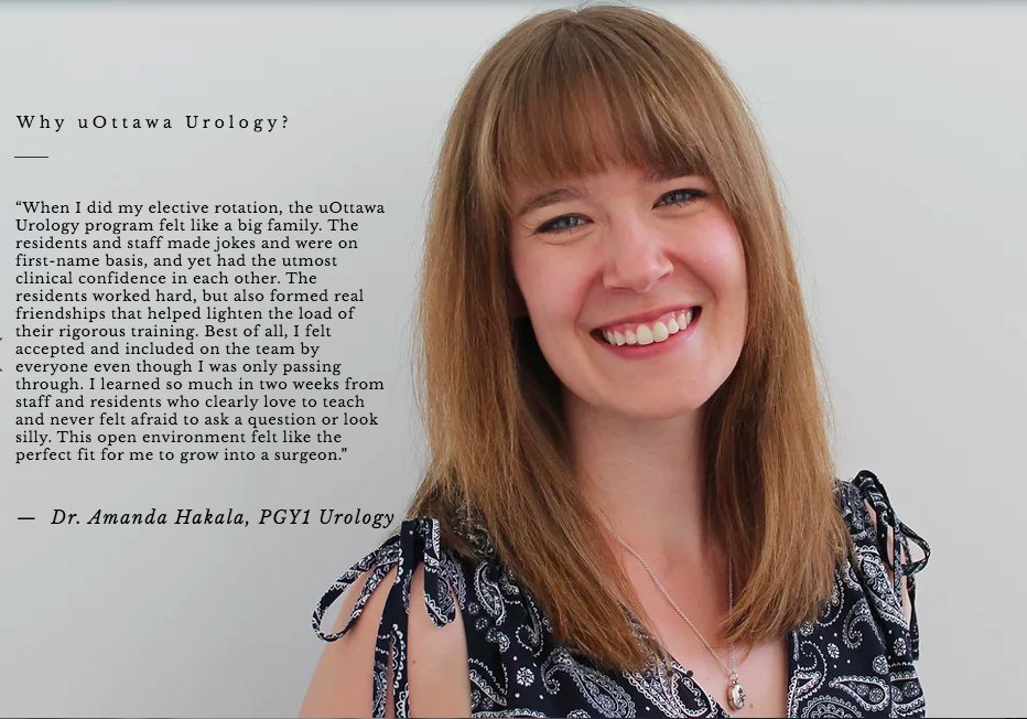 uOttawaUrology on Twitter: "New recruit Dr. Amanda Hakala weighs in on why she chose uOttawa ...