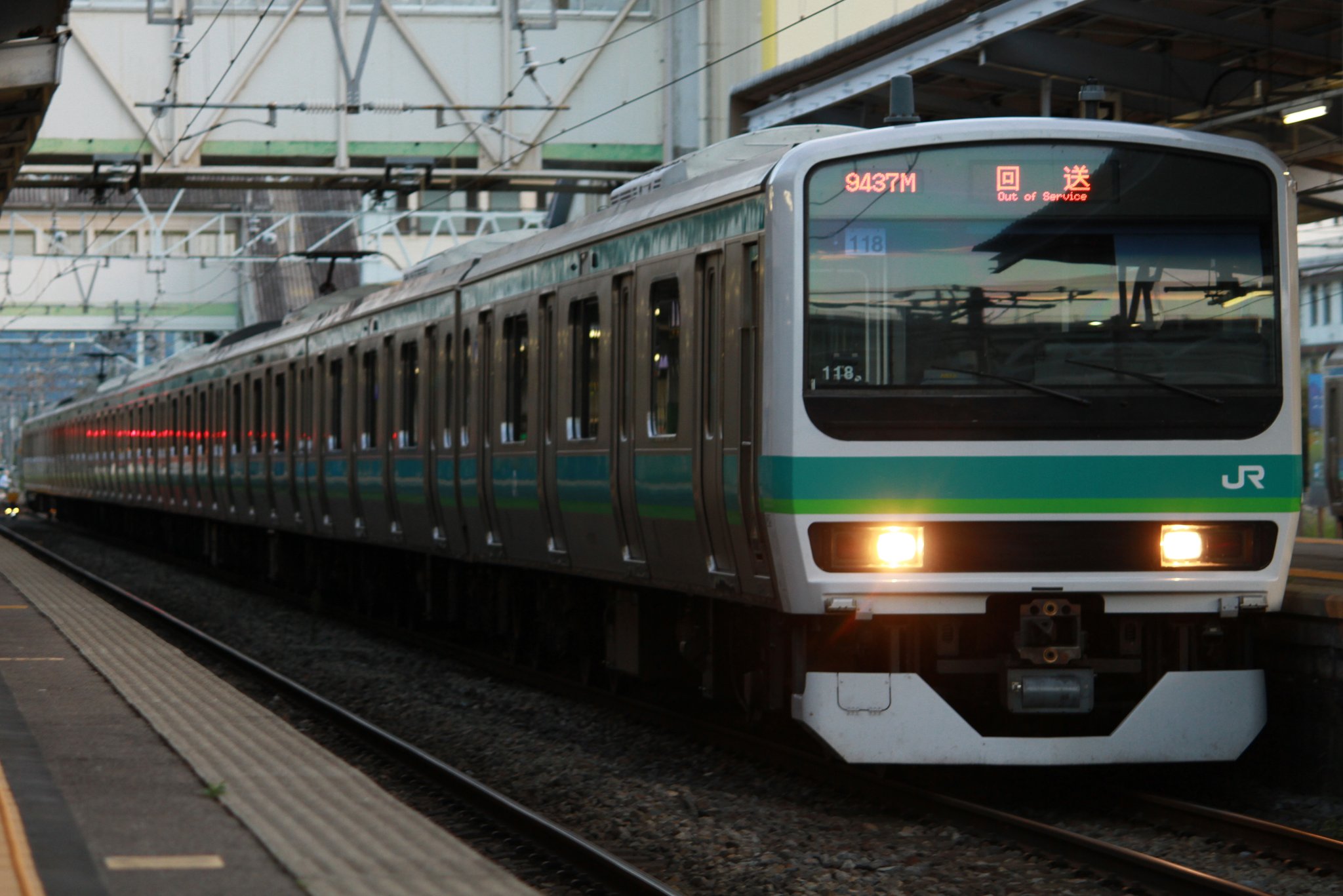 かいち on Twitter: "8/17 回9437M 武蔵野線転用改造を伴うNN入場 E231系0番台松戸車 マト118編成 @上諏訪 https://t.co/N58EtlJ1hY ...