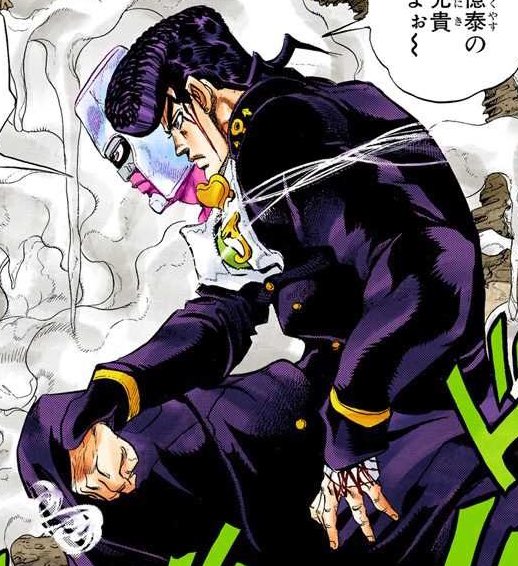 「August 17, 1992, JoJo's DiU Manga Chapter 15 "The Nijimura B」JoJoの漫画