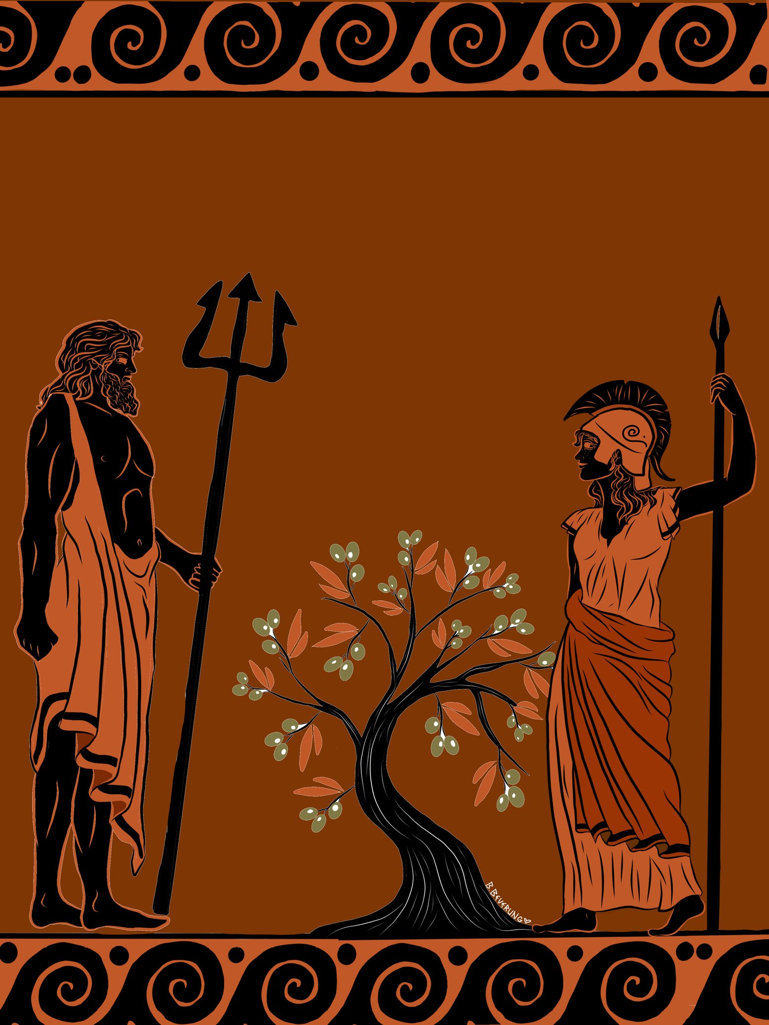 Athena And Her Olive Tree
