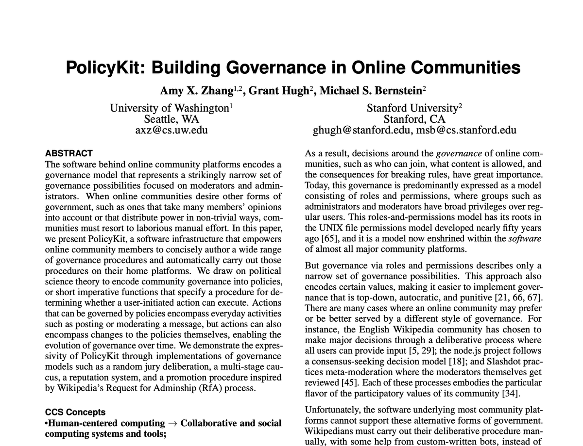 Thread by @amyxzh: Ever notice how most community software encodes an ...